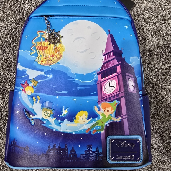 Disney | Bags | Disney Loungefly Peter Pan Backpack Glows In The Dark ...